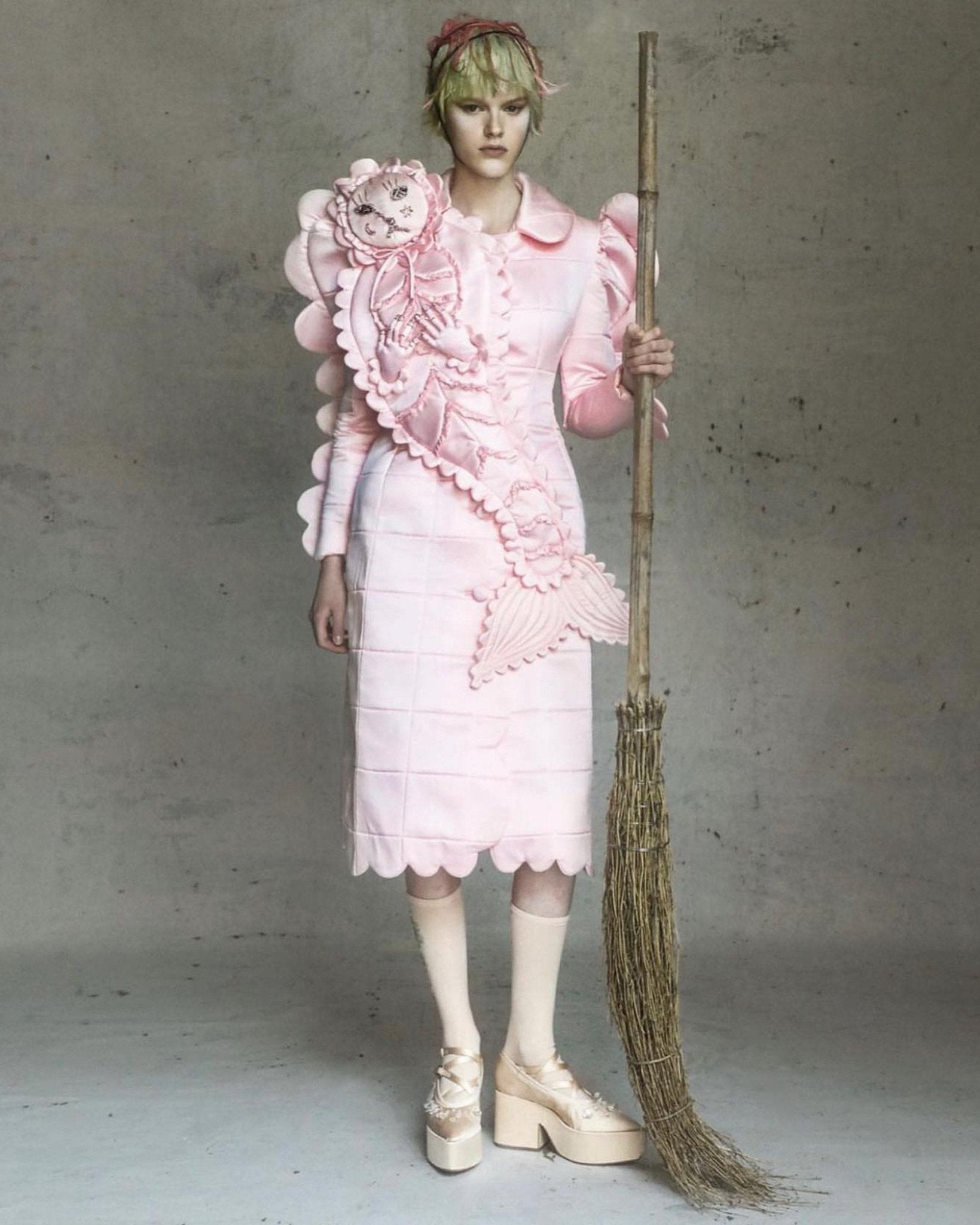 Mermaid Cat Babushka Coat Sculpture - Abodi Transylvania